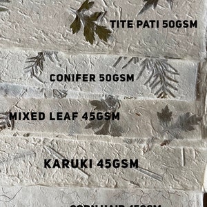 Mixed Leaf Full/half Sheets Leafy Papers, 20 X 30 Inches, Himalayan ...