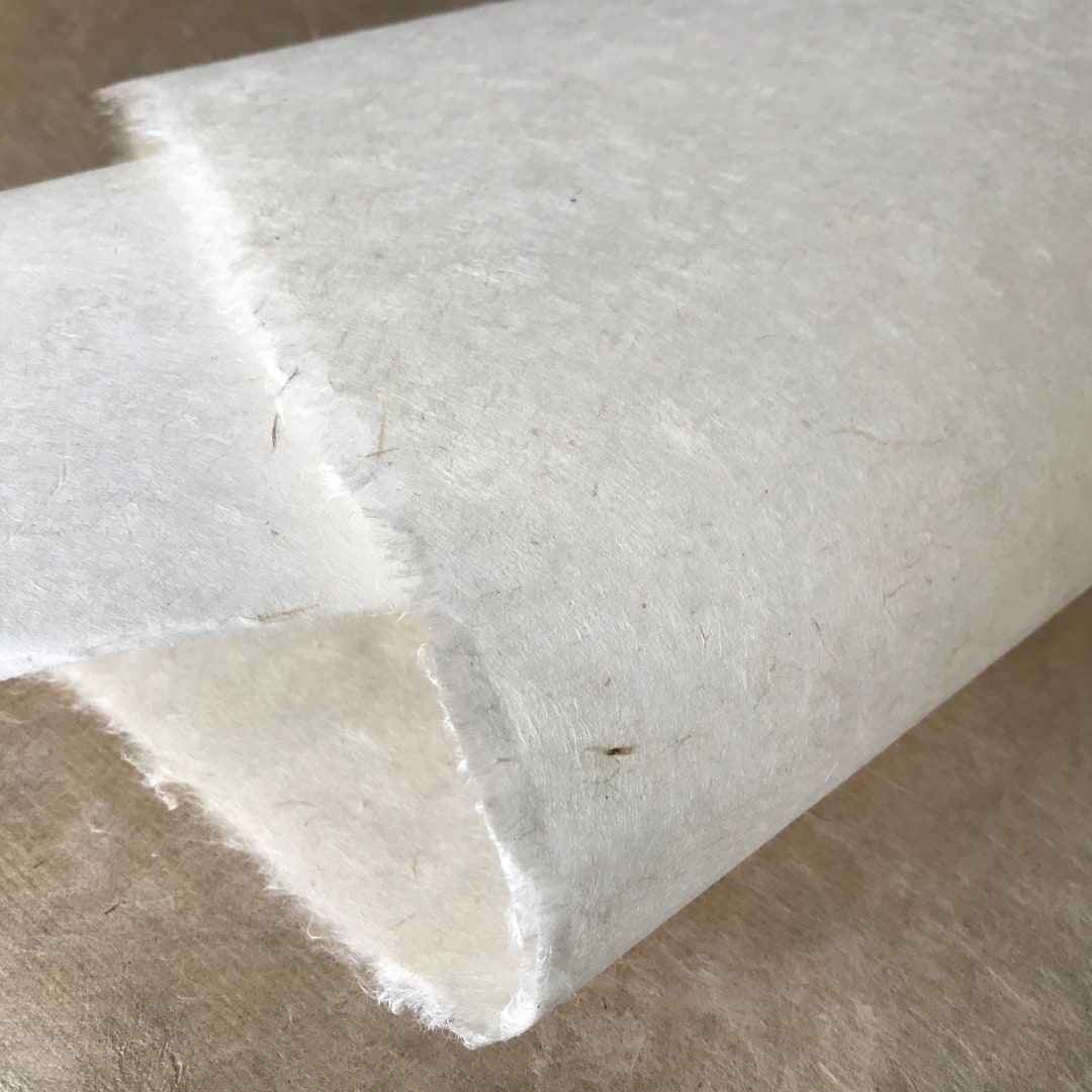 60gsm Full/half Sheets Mitsumata Washi: Handmade Nepalese Paper (19 ...