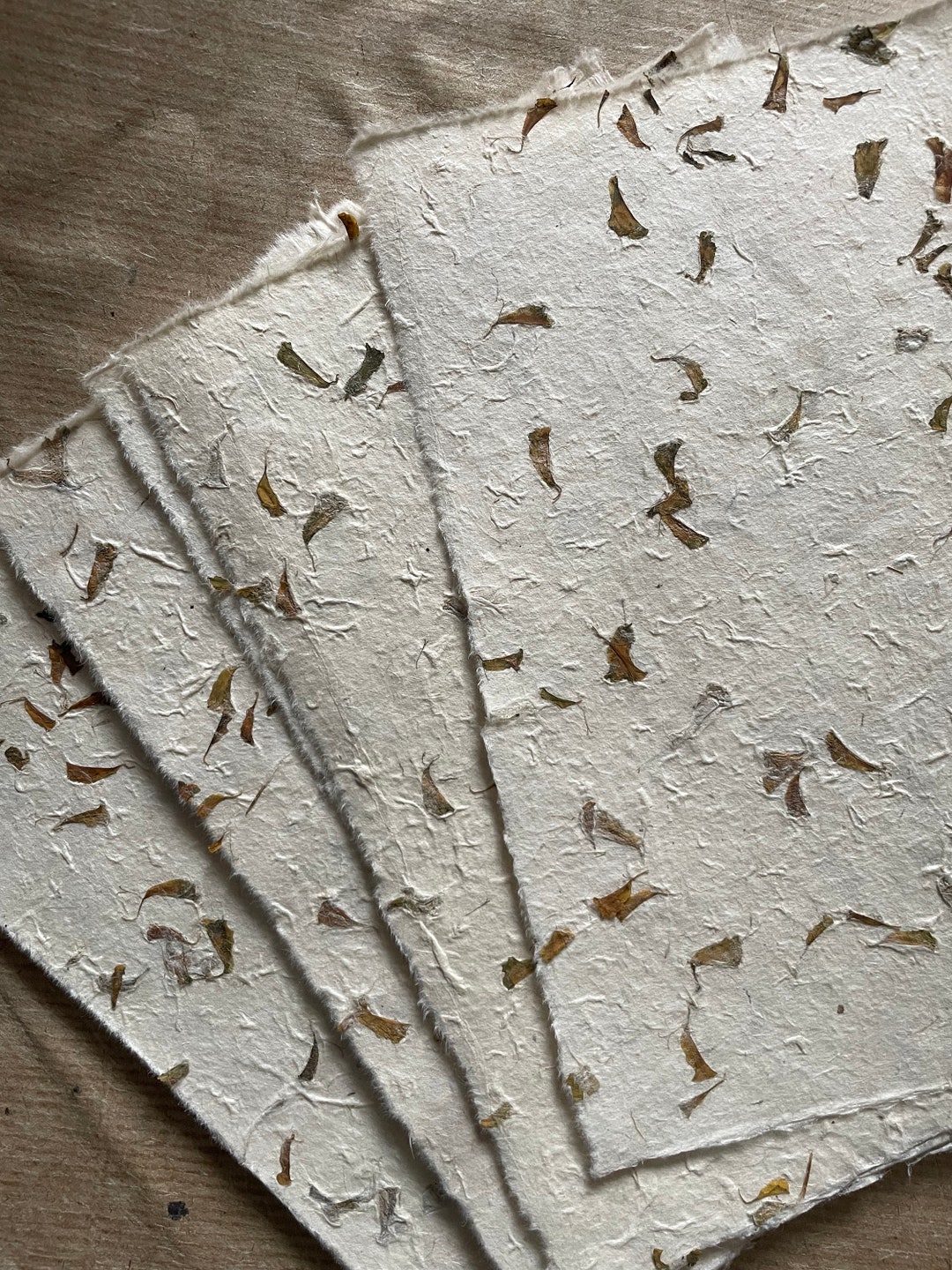Small Pieces Petal Paper, Orangey Brown Petals, Indian Handmade Paper ...