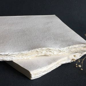 21 X 25cm Blank White Book Blocks Cotton Rag Khadi - Etsy