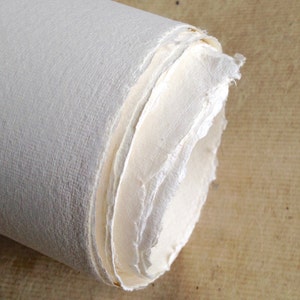 10 Small White Cotton Rag, 10 X 7.5 Inch 25 X 18cm Khadi Rough or ...