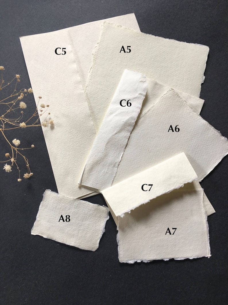 20 A4 150gsm Cotton Rag Khadi White handmade paper sheets | Etsy