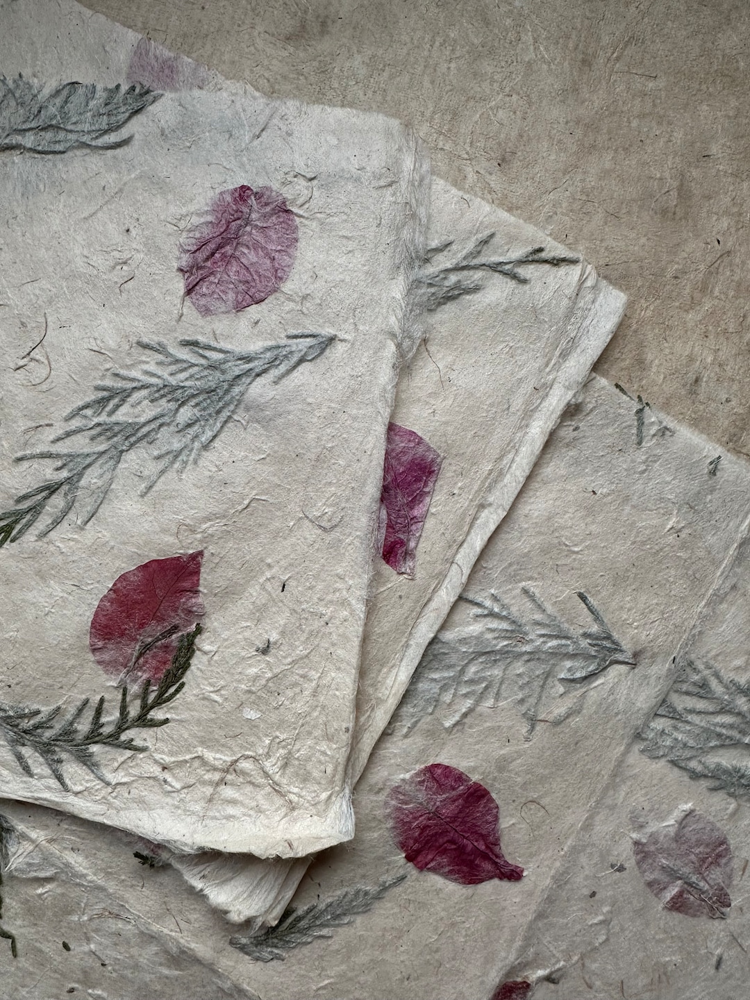 Pink Petal Paper: 10 Small Handmade Himalayan Sheets (7.5x9.5) - Etsy