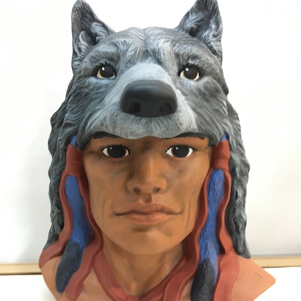 Ceramic Wolf Head - Etsy