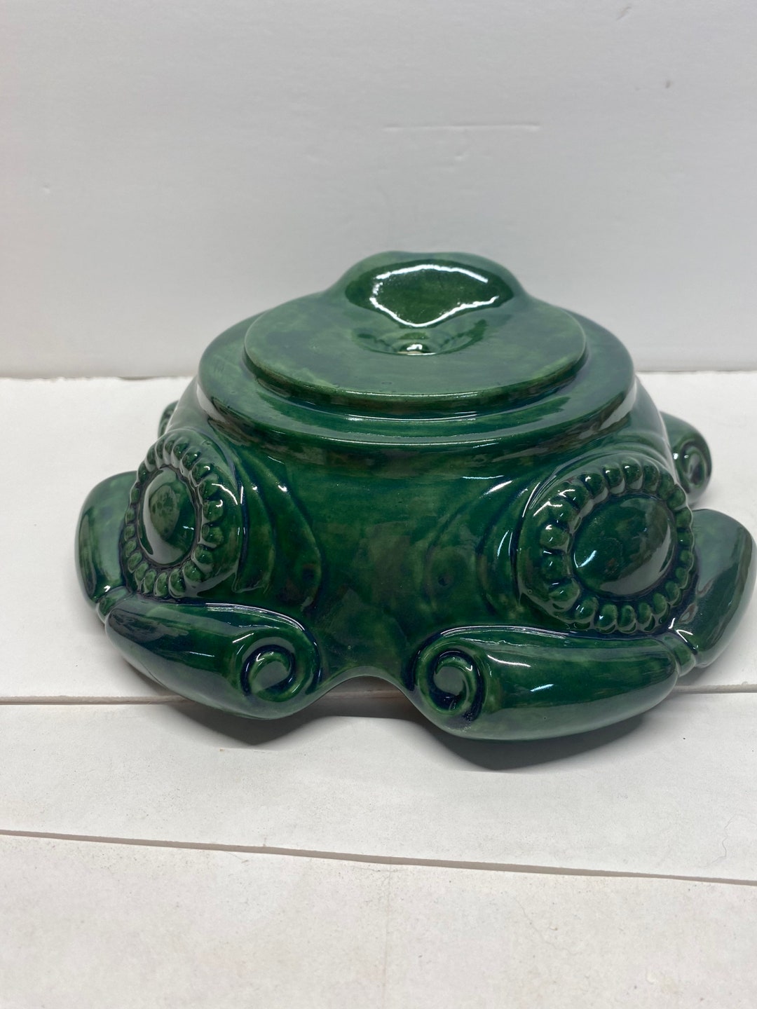 Handmade Ceramic Green Atlantic Tree Base - Etsy