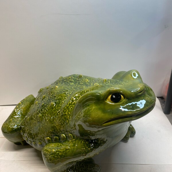 Vintage Ceramic Frog - Etsy