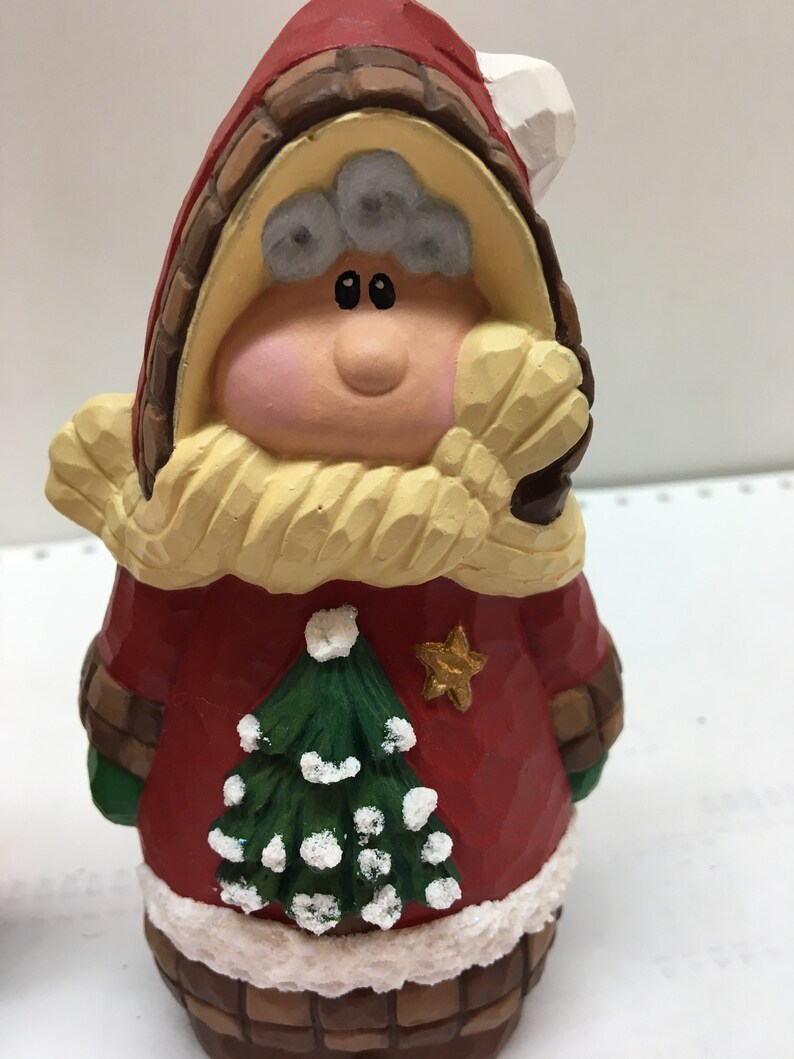 Handmade Small Mr. & Mrs. Widdled Santa Claus - Etsy