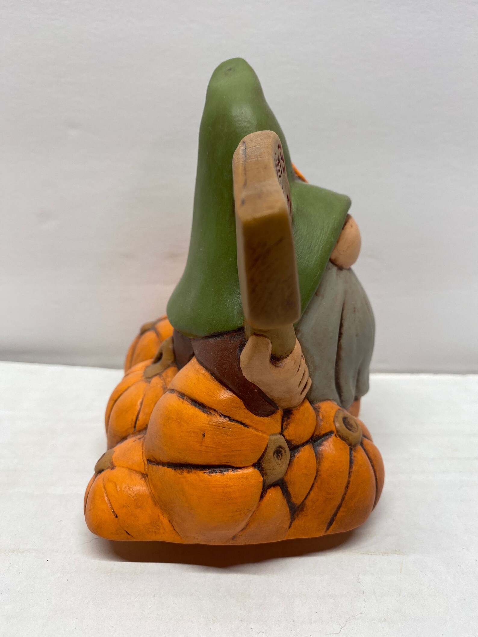 Handmade One of a Kind Ceramic Gnome With Pumpkins Trunk Insert - Etsy