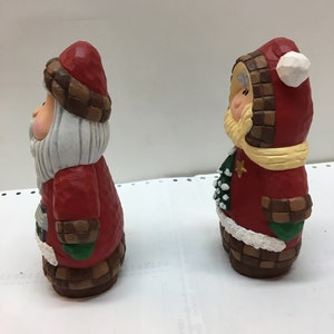 Handmade Small Mr. & Mrs. Widdled Santa Claus - Etsy
