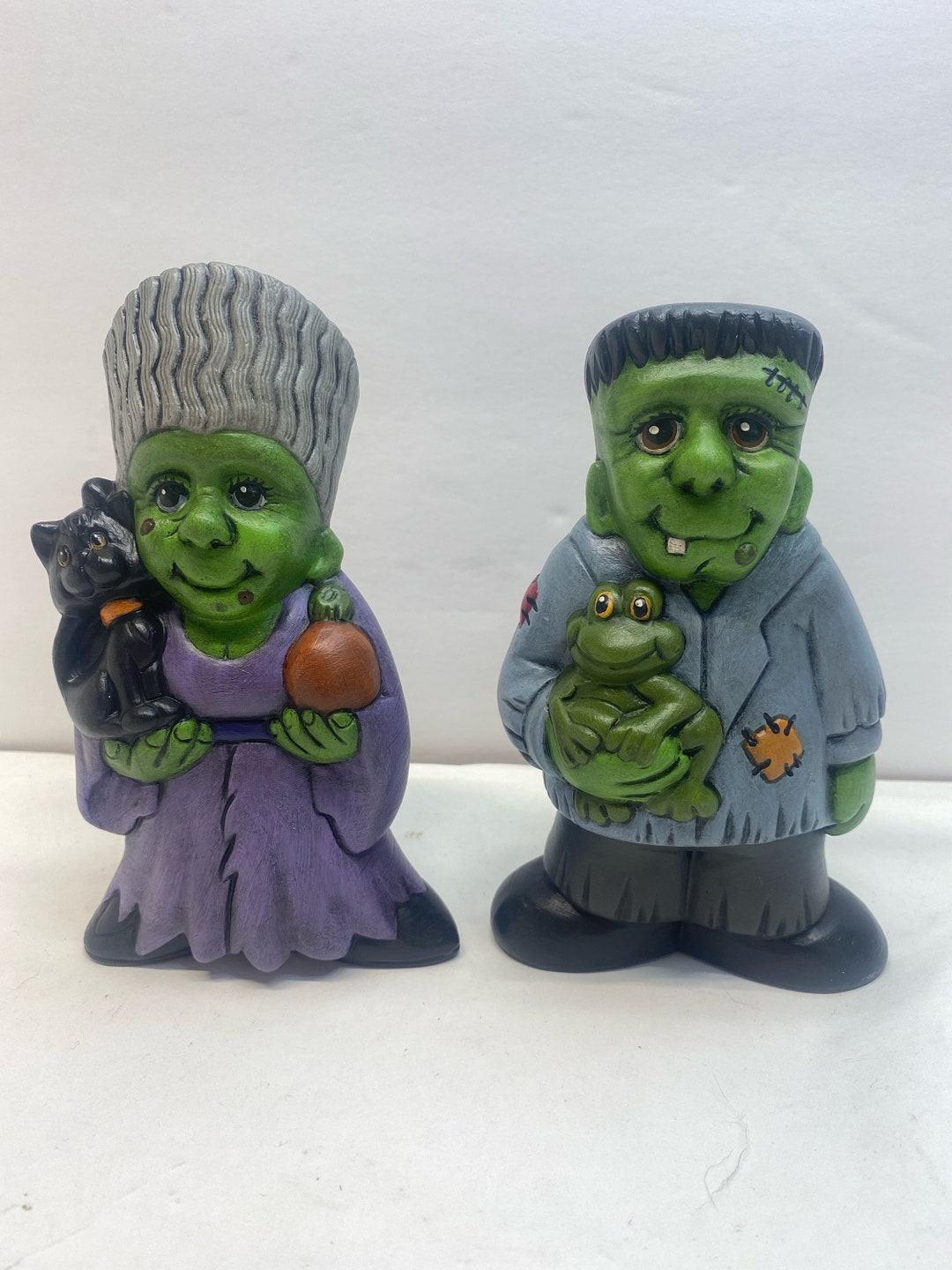 Handmade for Me of a Kind Ceramic Mr and Mrs Frankenstein - Etsy