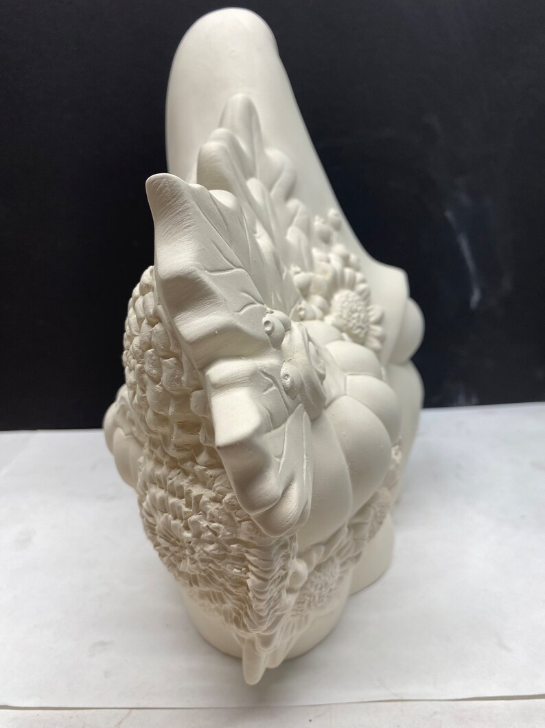 Hand Poured Ceramic Ready to Paint Bisque Large Autumn Gnome. - Etsy