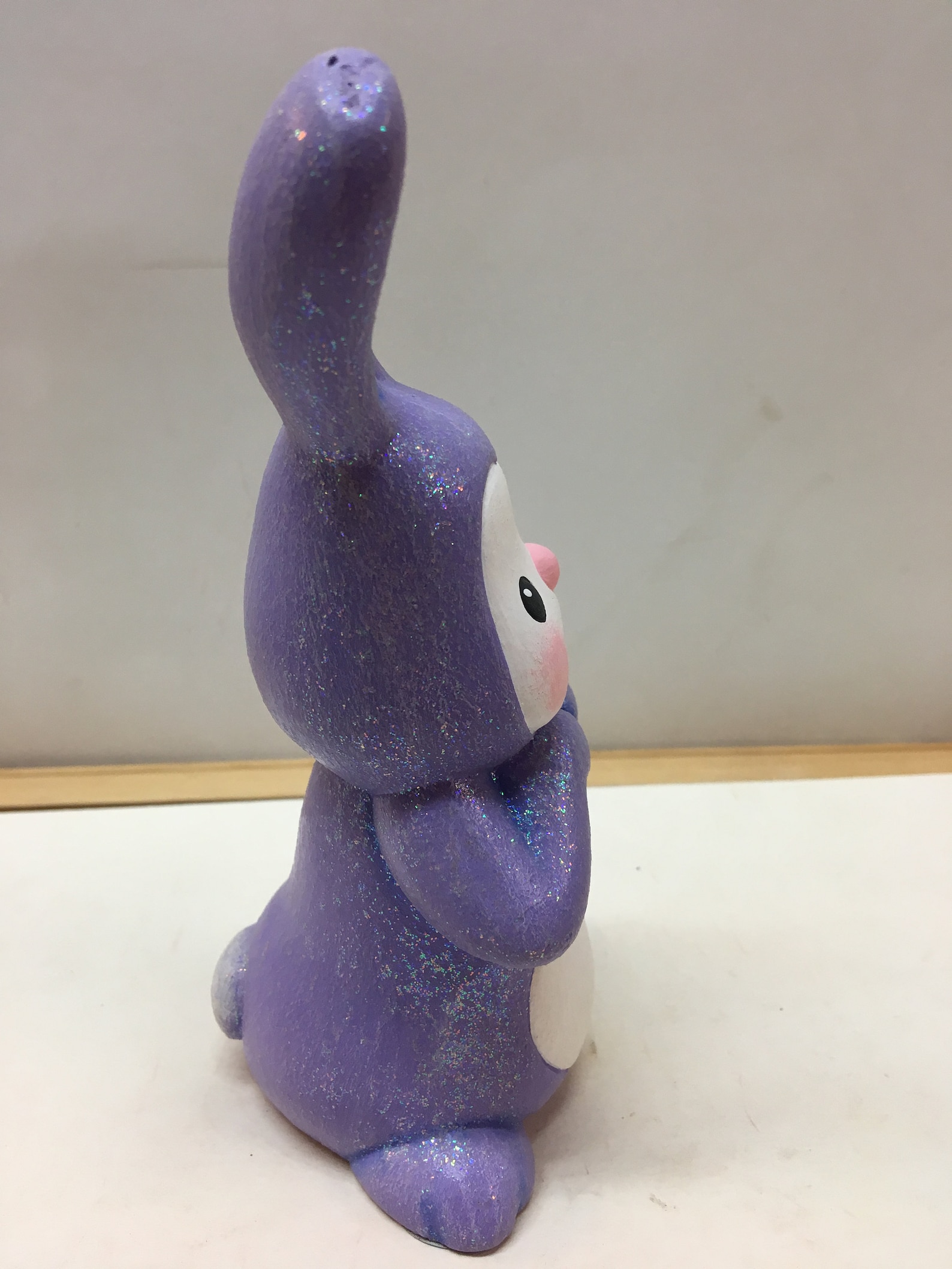Handmade Ceramic Medium Purple Bunny - Etsy