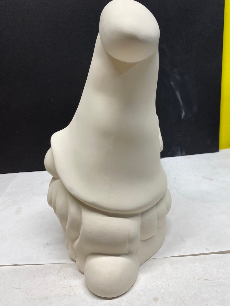 Hand Poured Ceramic Ready to Paint Bisque Large Autumn Gnome. - Etsy