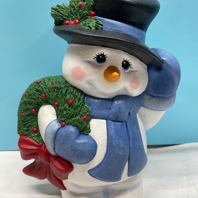 Ceramic Snowman - Etsy