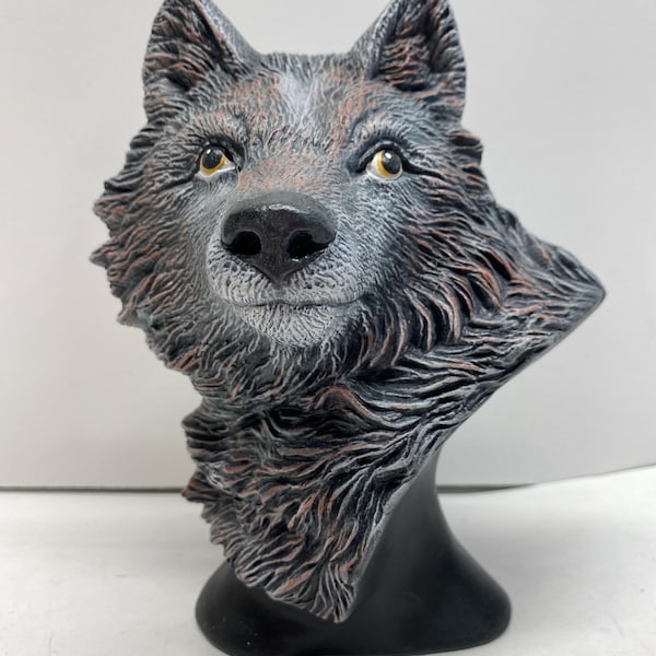 Ceramic Wolf Head - Etsy