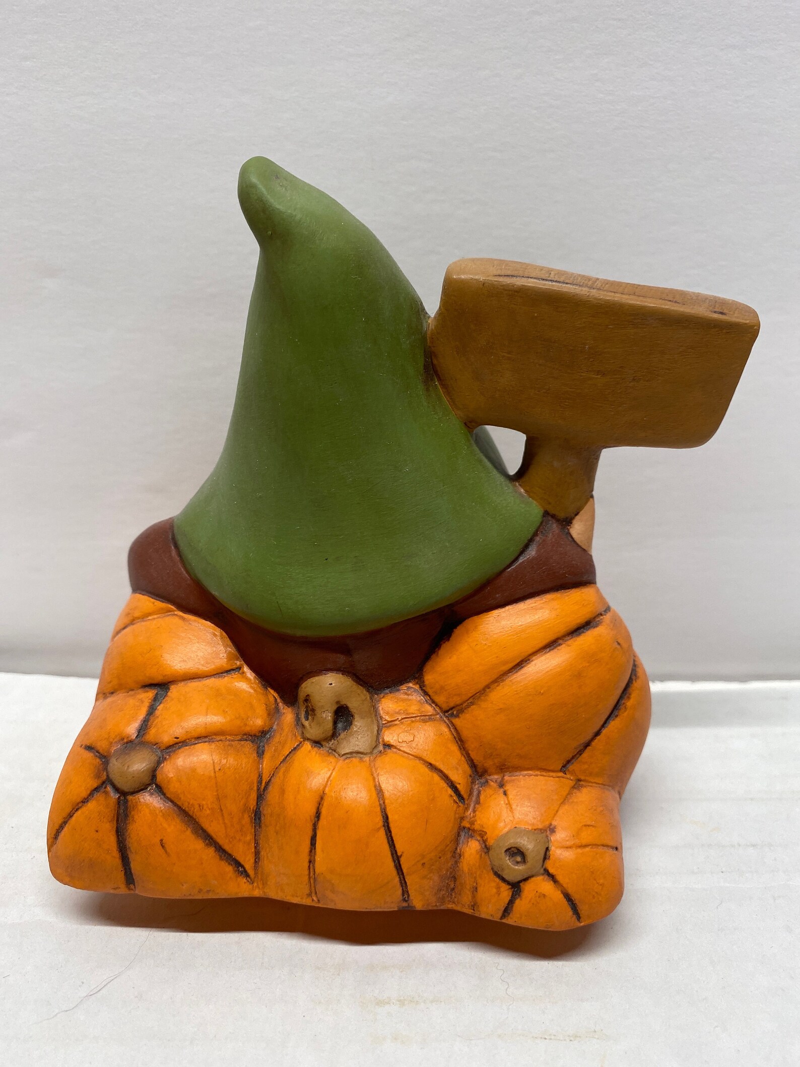 Handmade One of a Kind Ceramic Gnome With Pumpkins Trunk Insert - Etsy