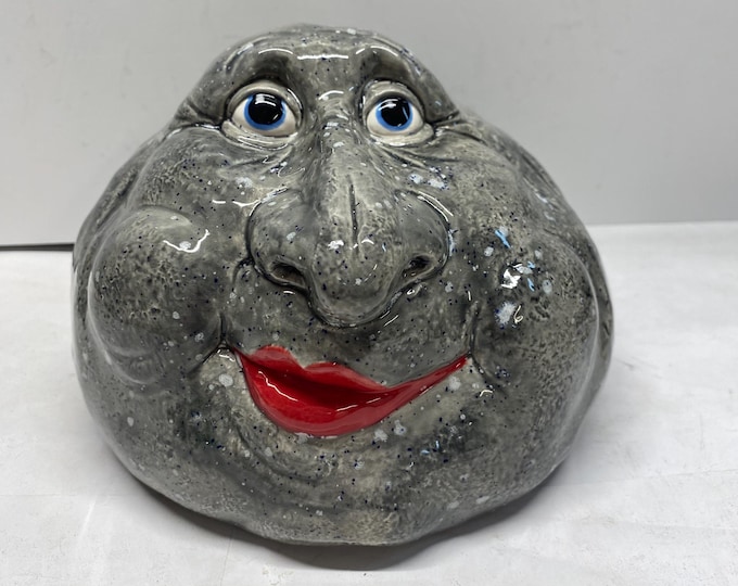 Stone Bud Vase - Natural Rock Vase - Rustic Decor Gray Rock - Textured ...