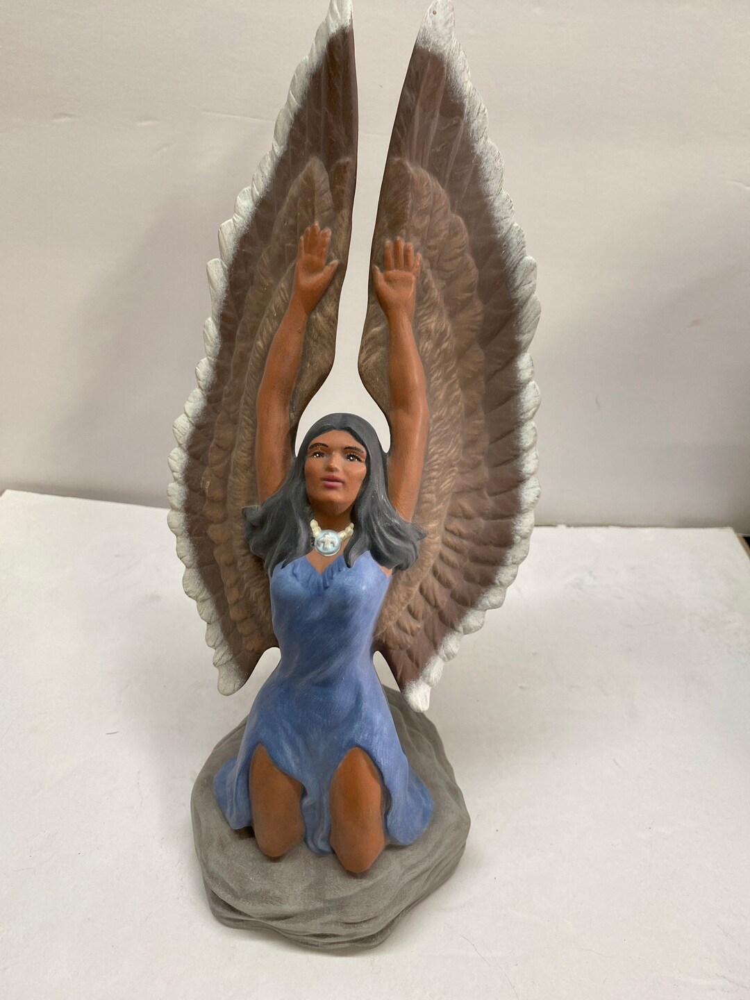 Handmade One of a Kind Ceramic Indian Eagle Princess - Etsy