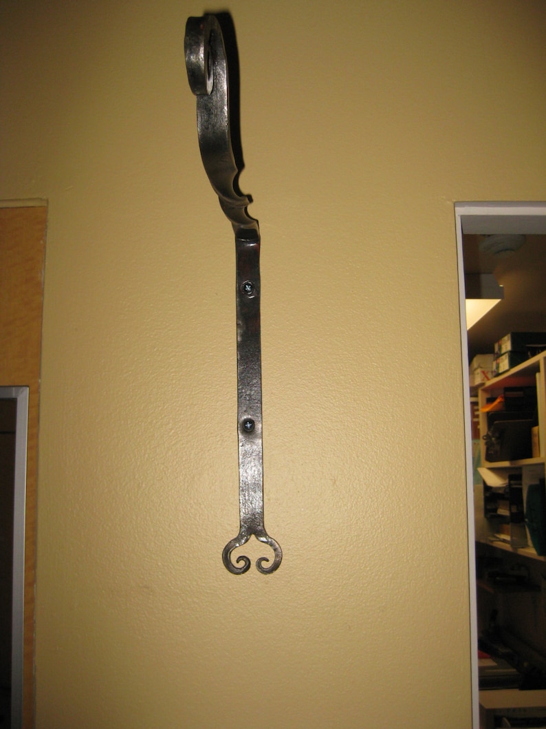 Hand Forged Wrought Iron Hanger - Etsy