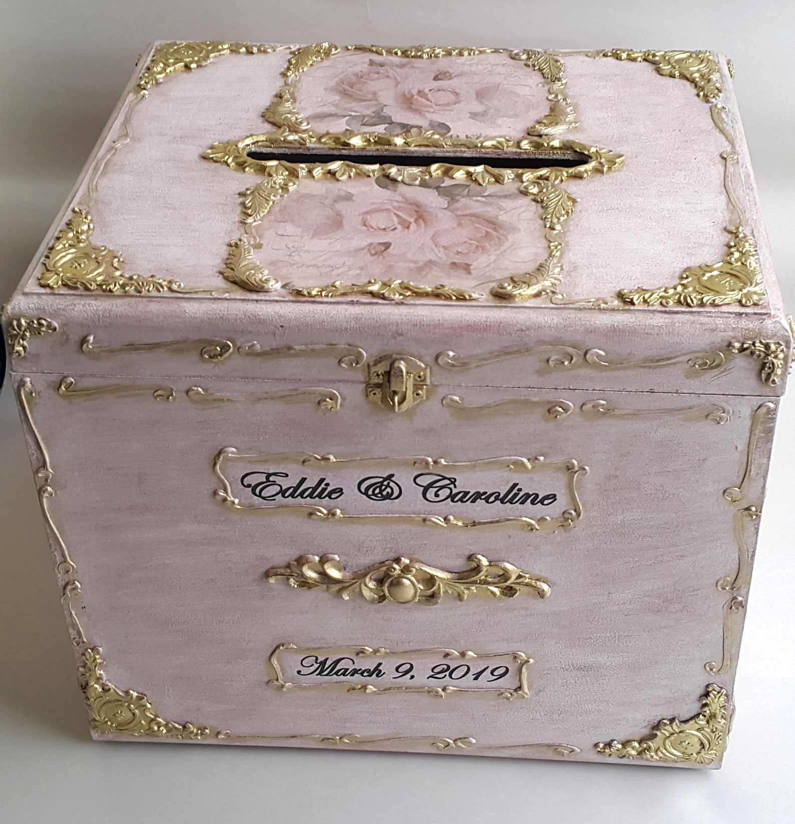 Wedding Card Box,wedding Keepsake Box,wedding Fairy Golden Box,wedding ...
