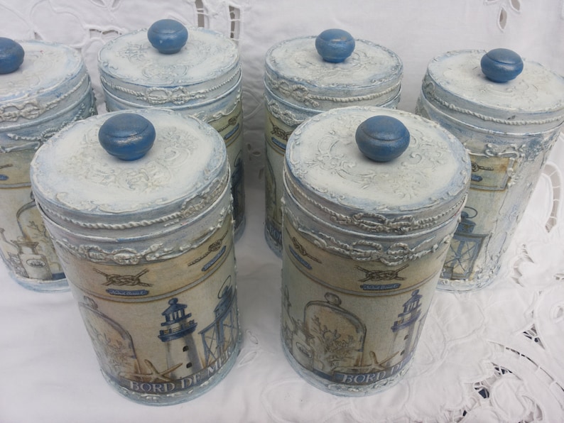 Kitchen Canisters, Canisters, Canister Set, Tin Boxes,set of 4 ...