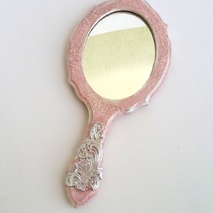 Vanity Hand Mirror, Wooden Mirror,silver Ornaments Mirror,ornate French ...