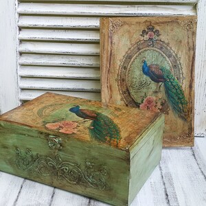 Peacock Book and Peacock Cardbox.peacock Wedding Guest Book.peacock ...