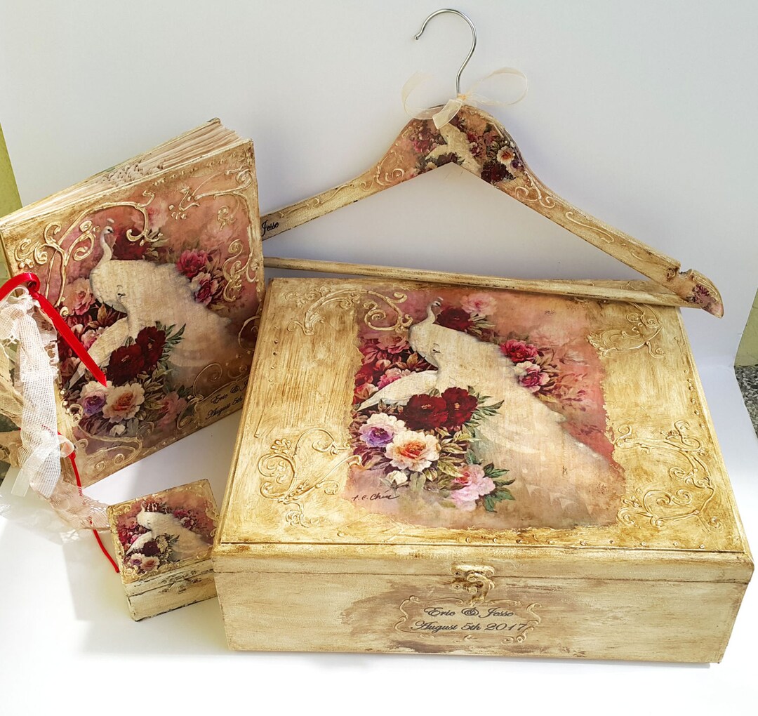 Peacock Wedding Box,peacock Wedding Guest Book,peacock Wedding Dress ...