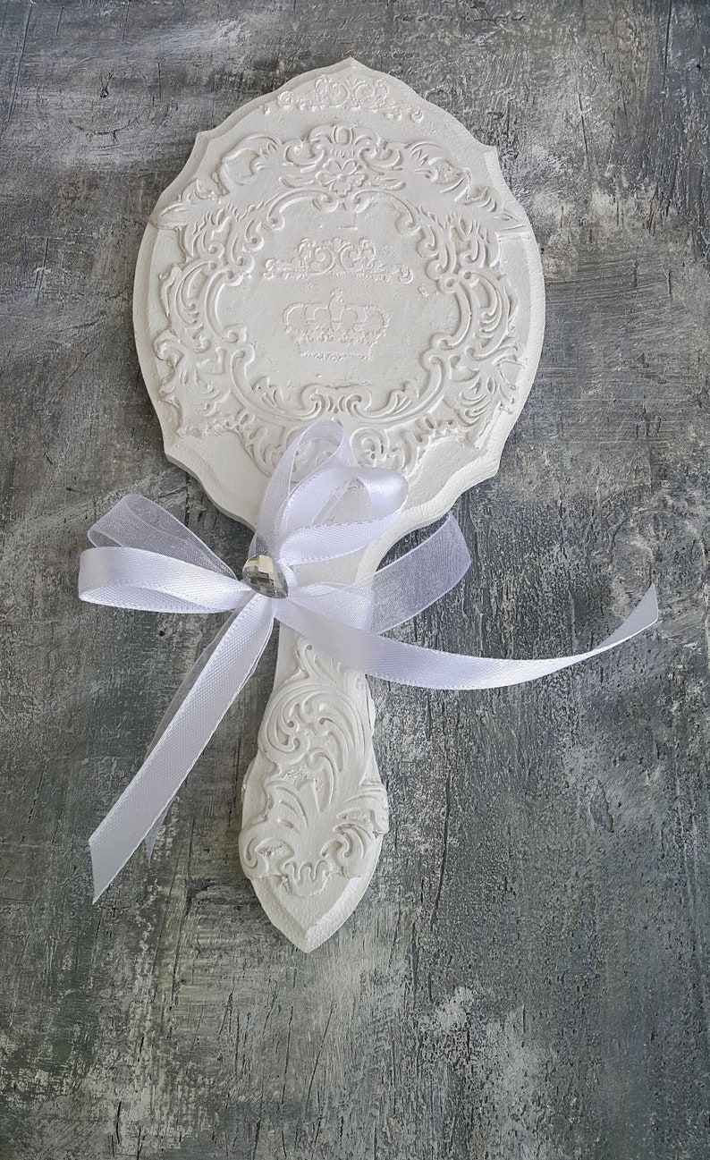 Vanity Hand Mirror, Wooden Mirror,shabby Chic Mirror,ornate French Make ...