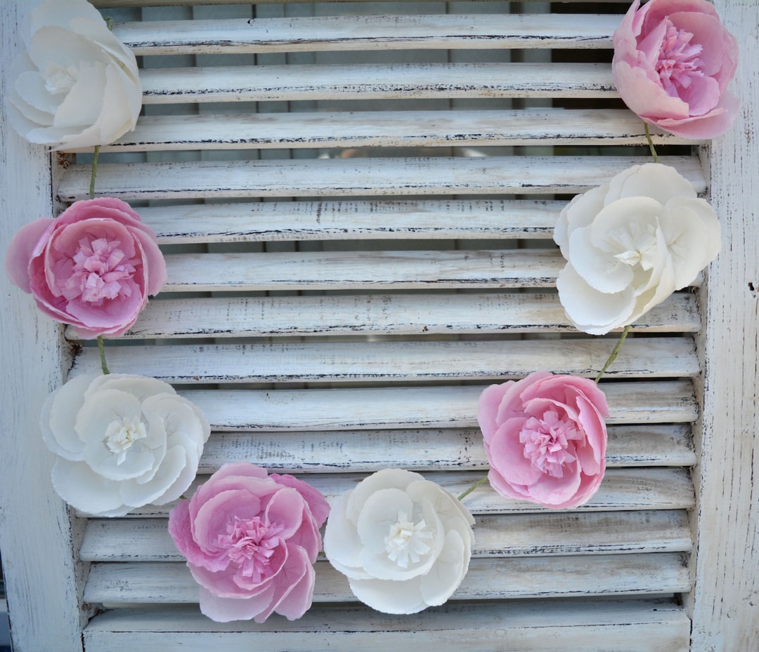 Tissue Paper Flower Garland,wedding Garland,paper Wedding Garland ...