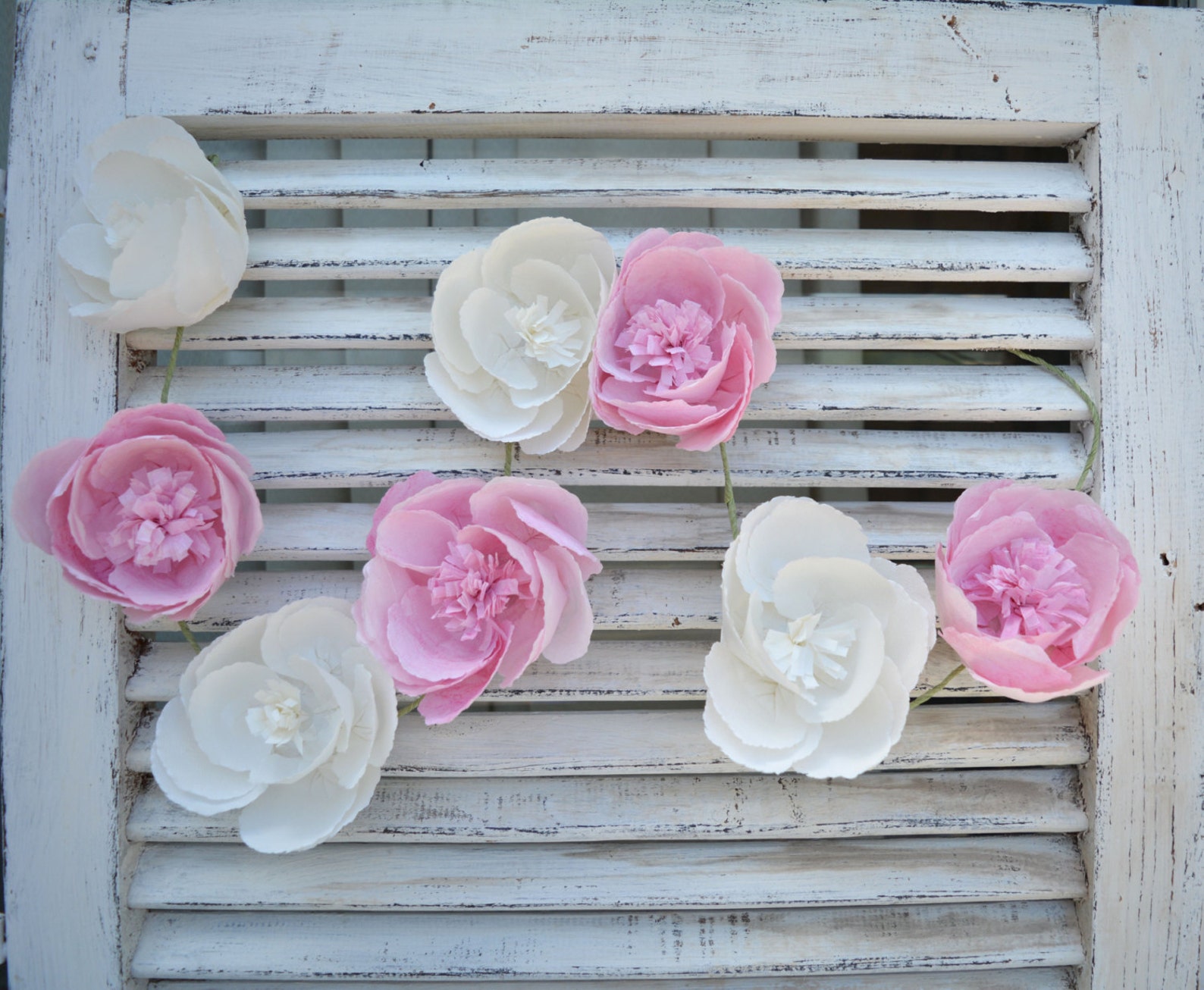 Tissue Paper Flower Garlandwedding Garlandpaper Wedding | Etsy