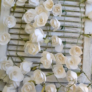 Tissue Paper Flower Garlands-set of 6,paper Roses Garlands Backdrop ...