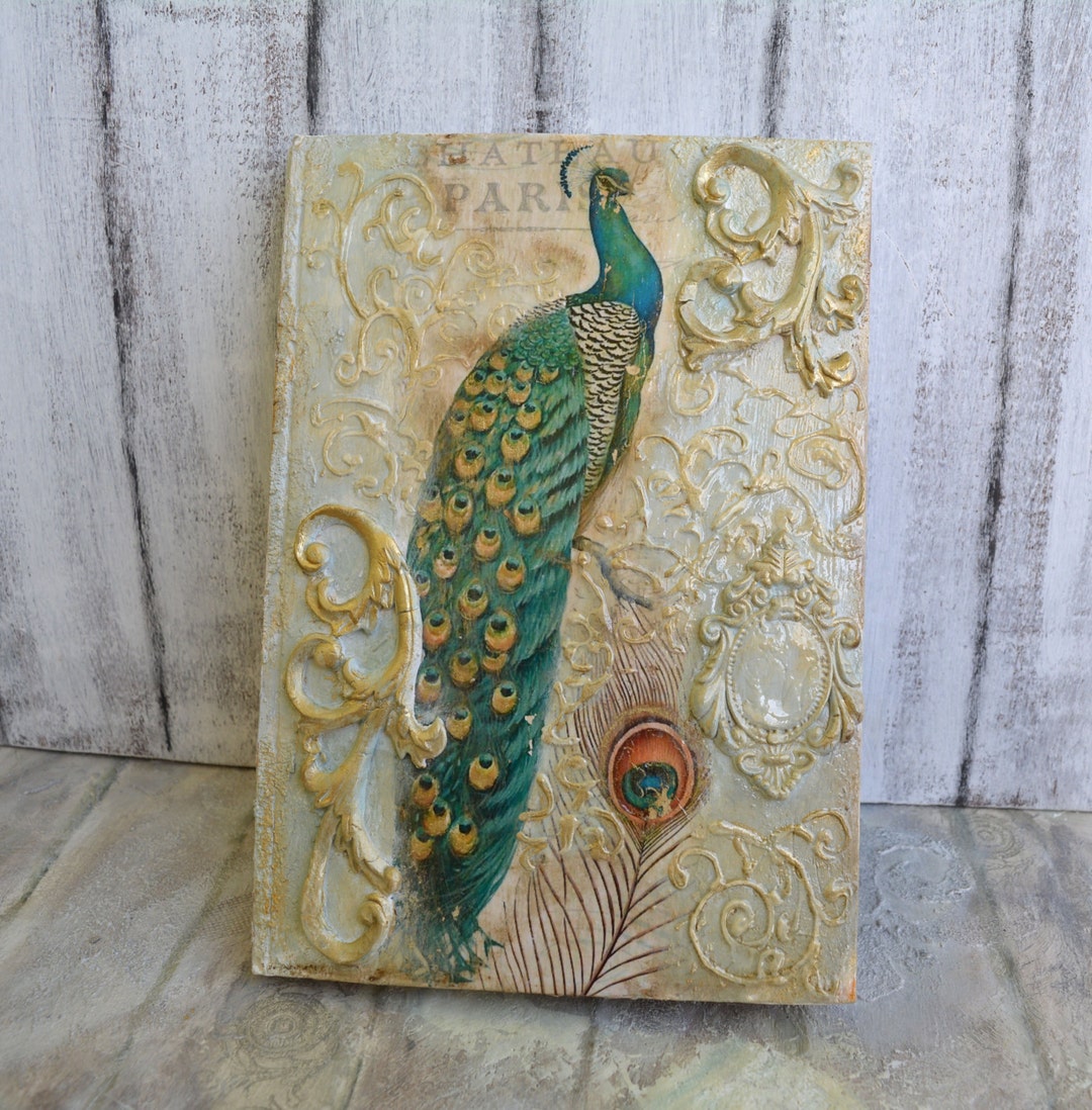 Peacock Book. Peacock Vintage Book. Peacock Wedding Book. Peacock ...