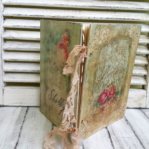 Unique Shabby Chic Book,wood Covers Rustic Book, Wedding Book, Wedding ...