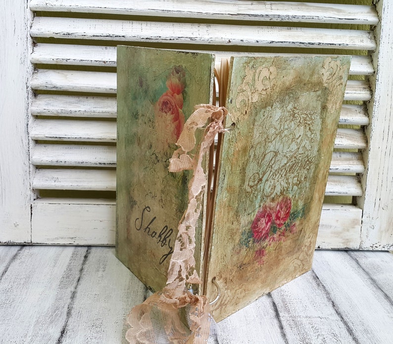 Unique Shabby Chic Book,wood Covers Rustic Book, Wedding Book, Wedding ...