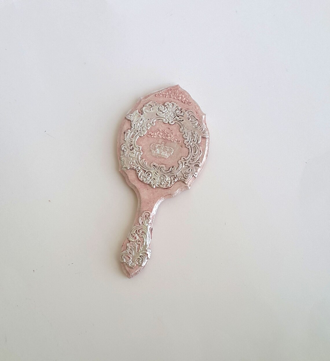 Vanity Hand Mirror, Wooden Mirror,silver Ornaments Mirror,ornate French ...