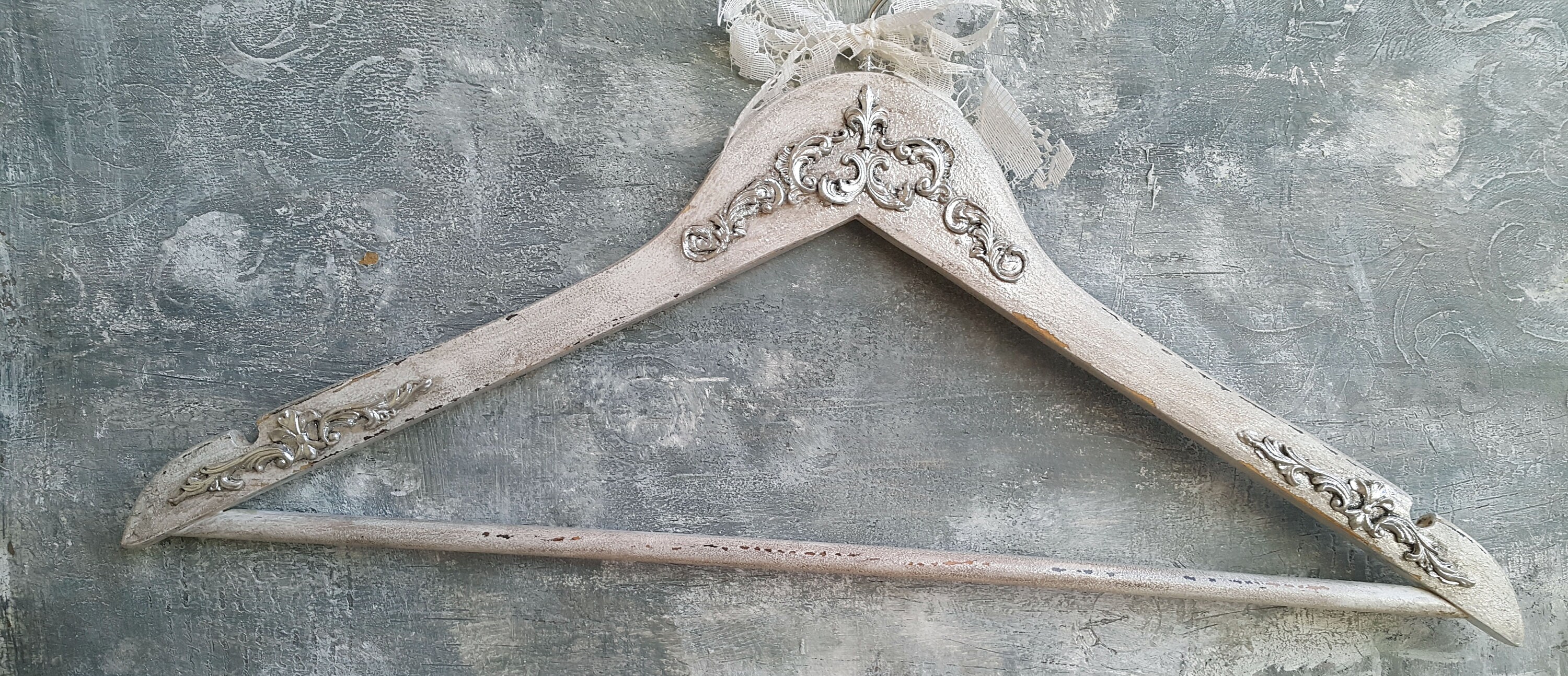 Silver Wedding Dress Hangerbridal Gown Hangervintage Wedding | Etsy