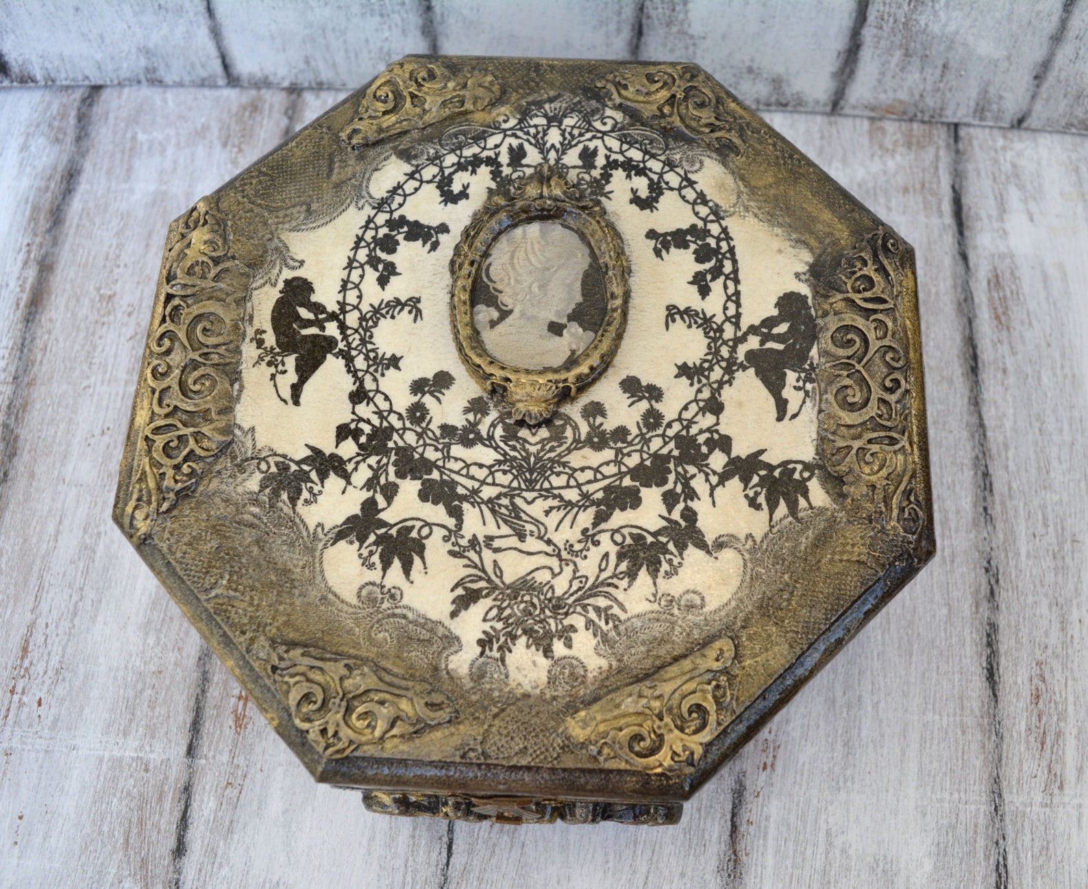 Jewelry Box Cameo Box Carved Wood Box Wooden Box Jewelry Boxes Wooden ...