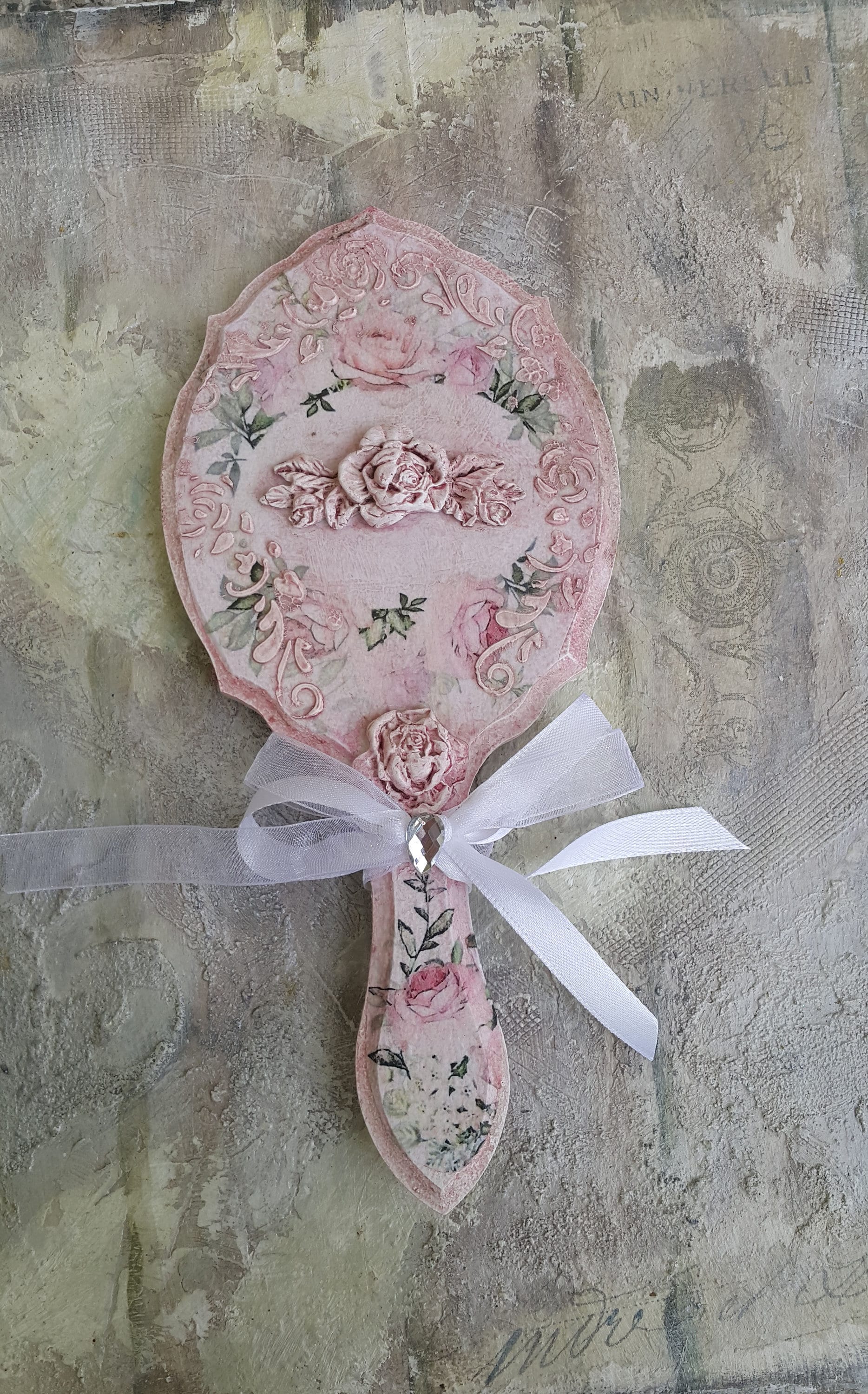 Vanity Hand Mirror, Wooden Mirror,shabby Chic Mirror,ornate French Make ...