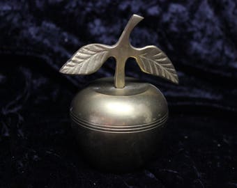Brass apple bell | Etsy