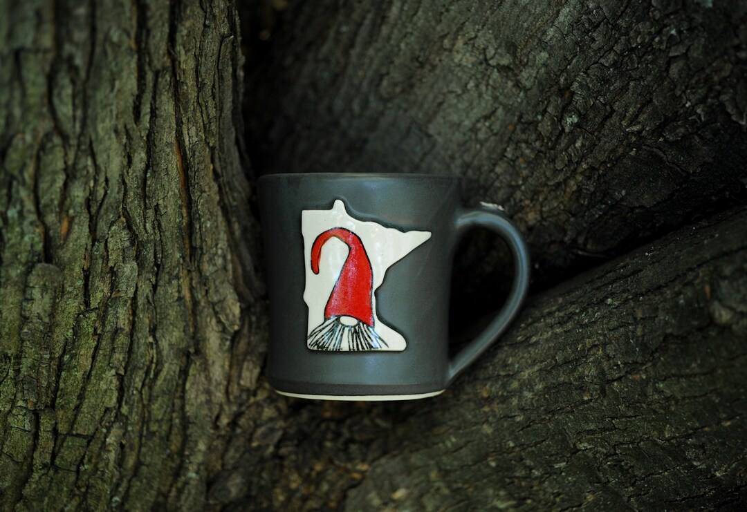 MN Gnome Mug, With Red Hat - Etsy