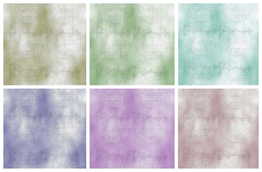 Colour Wash Digital Paper, A4, 6 High Quality Images, Instant Download ...