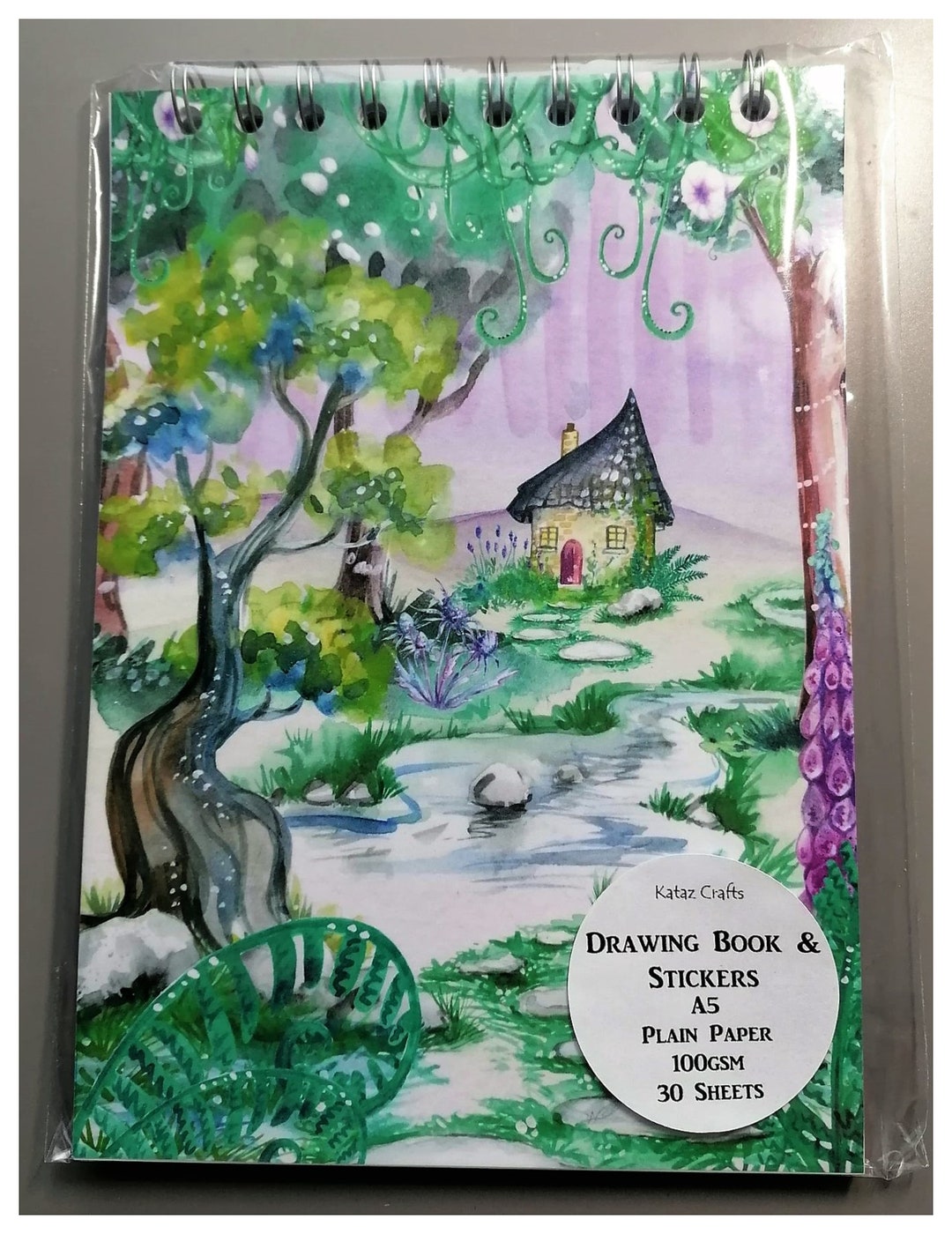 Fairy-tale Drawing Book & Stickers Set - Enchanted Forest - A5 - Etsy