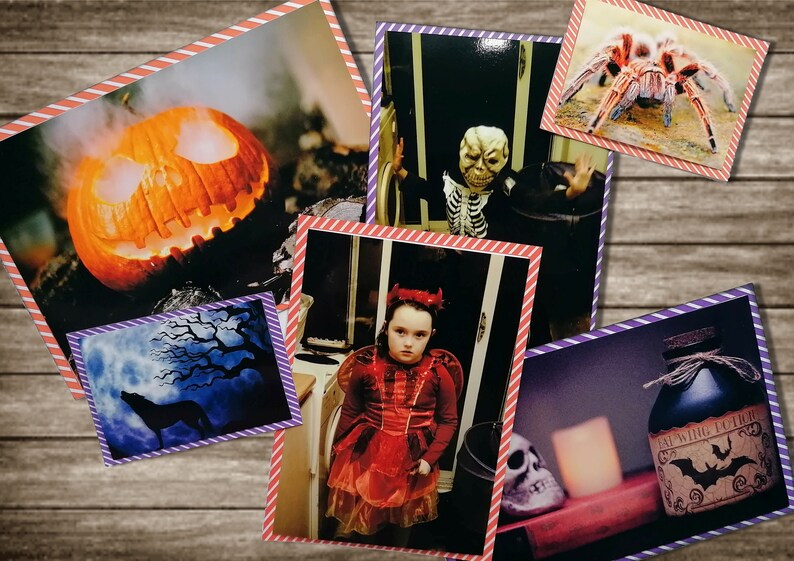 Printable Halloween Photo Mats, Two Colours, 2x3, 3.5x5, 4x6 and 5x7 - Etsy