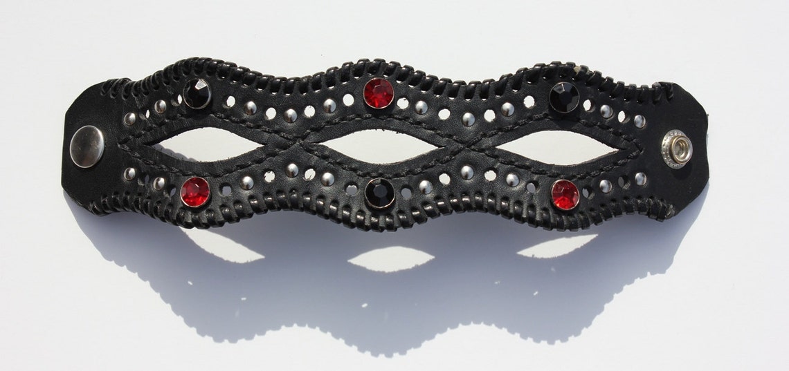 Womens Leather Bracelet Statement Leather Bracelet Cuff - Etsy Canada