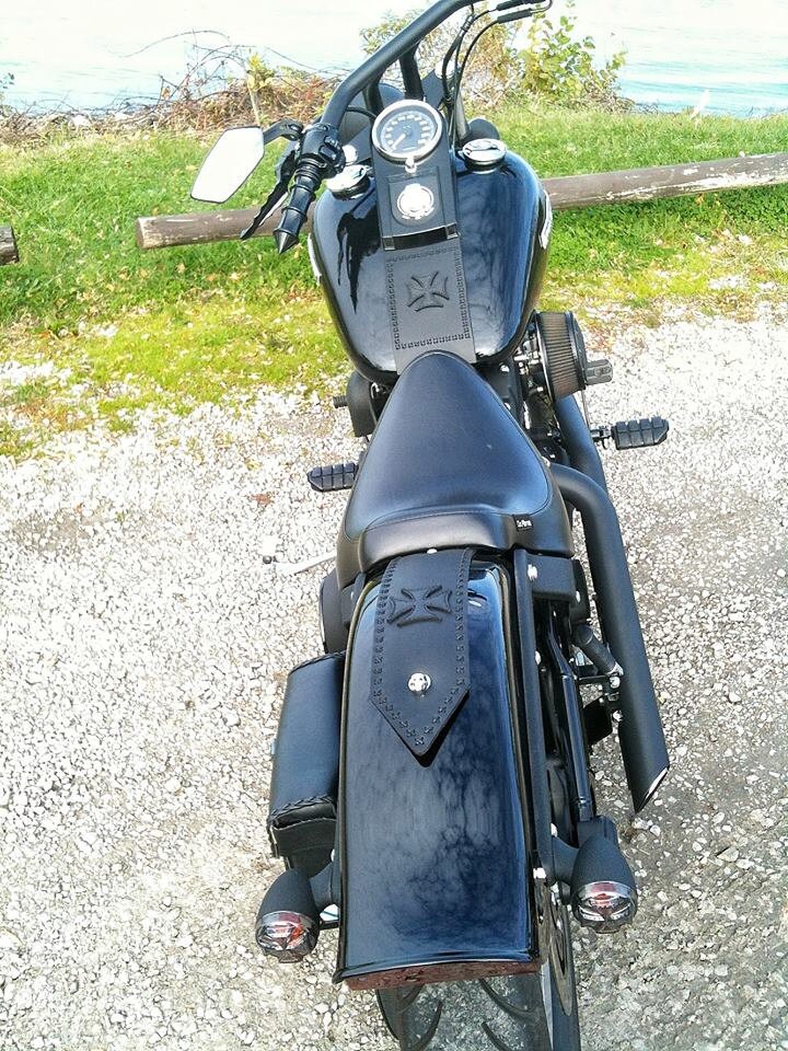 Custom Motorcycle Fender Bib, Custom Motorcycle Accessories, Leather ...