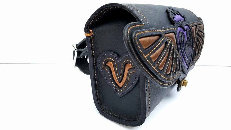 Custom Motorcycle Leather Handlebar Bag for Harley Davidson - Etsy ...