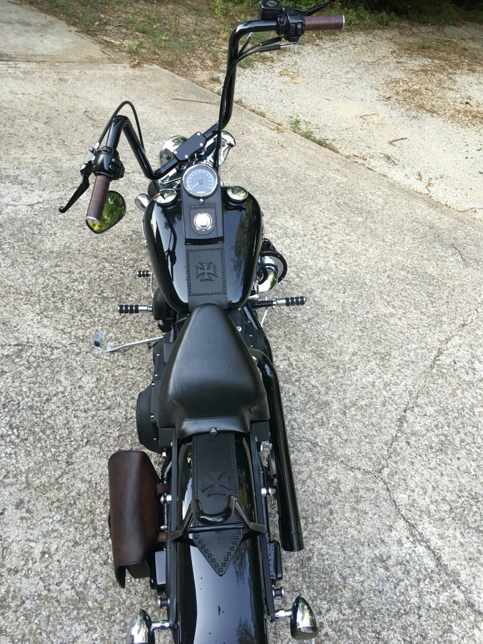 Custom Motorcycle Tank Panel, Custom Motorcycle Accessories, Leather ...