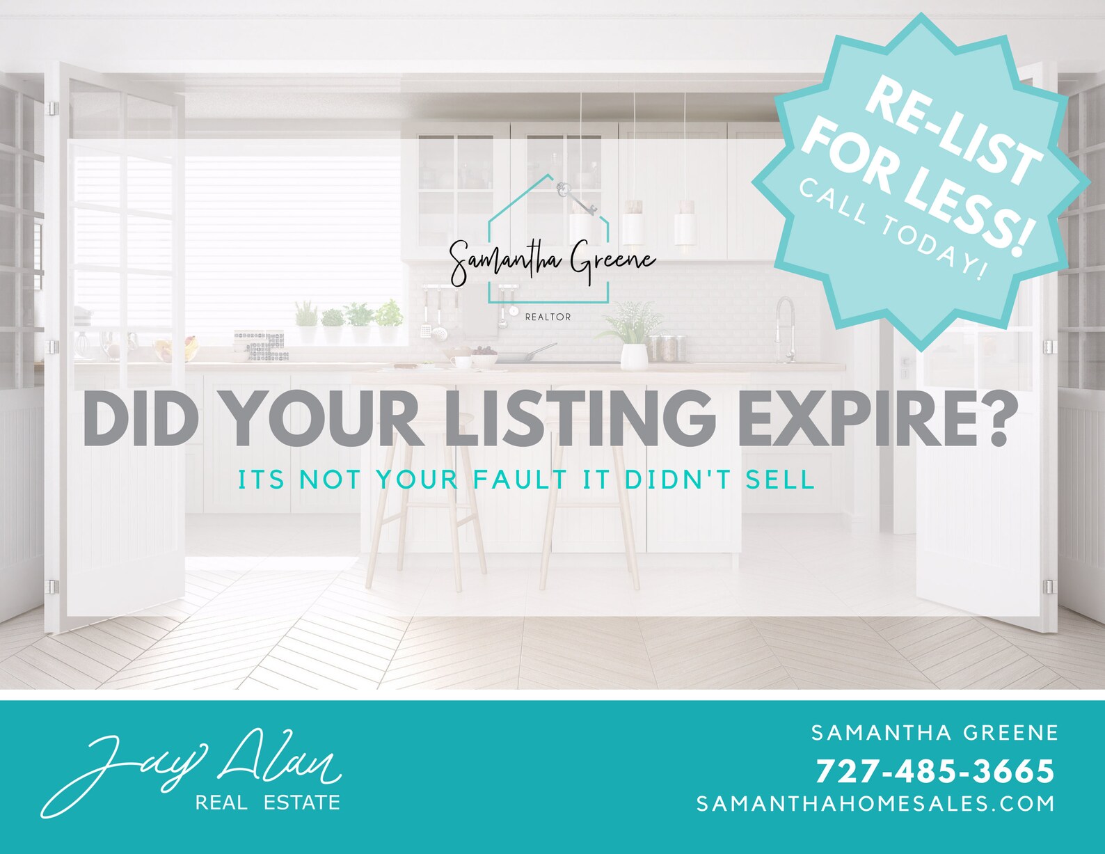 Canva Customizable Expired Listing Post Card Template- Real Estate - Etsy