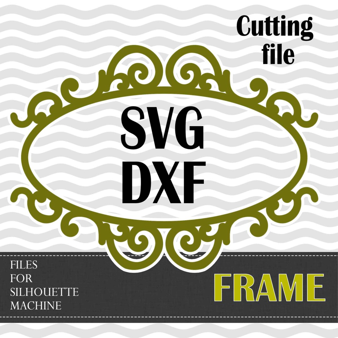 Frame, Flourish Frame Design, SVG, DXF, Vinyl Cut Files, for Use With ...